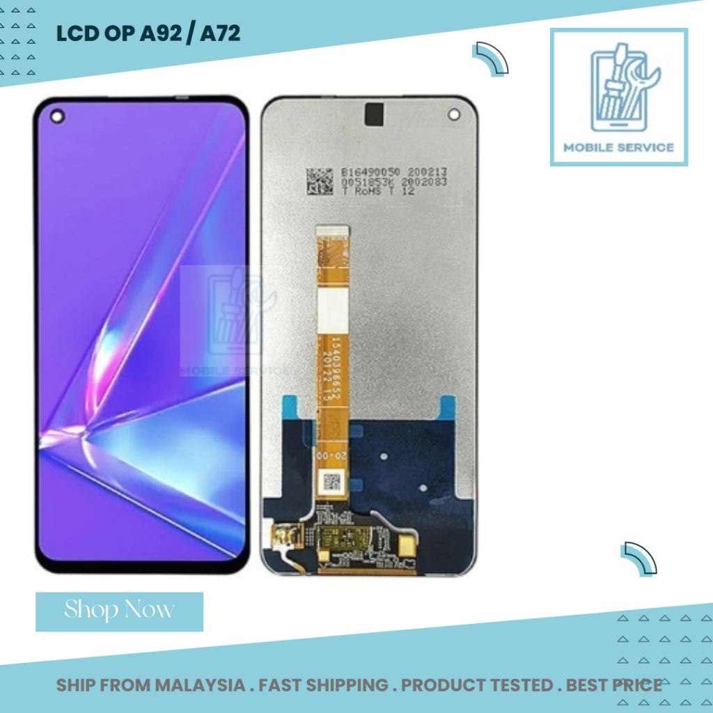 LCD OP A92 / A72 Display + Touch Screen Digitizer Repair Sparepart Replacement | Shopee Malaysia