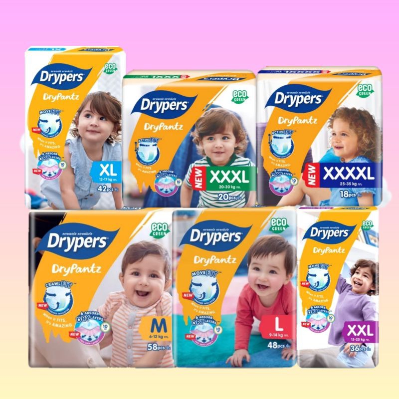 Drypers Drypantz（Pants）-/M/L/XL/XXL/XXXL/XXXXL | Shopee Malaysia