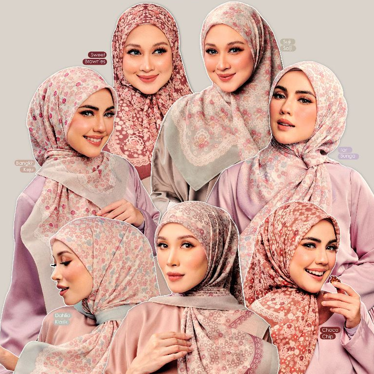 TUDUNG RUFFLE RAYA SQUARE COTTON | Shopee Malaysia