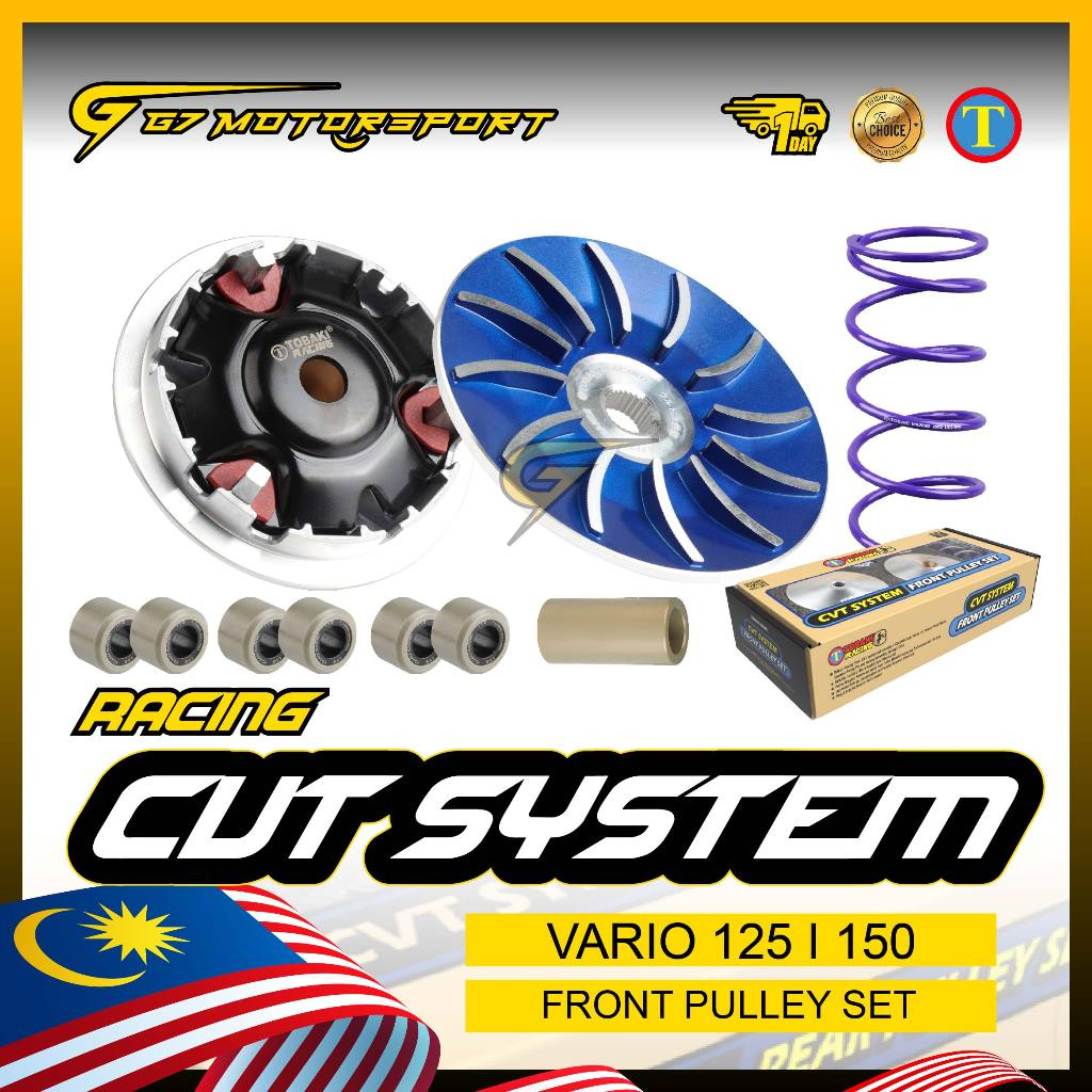 CVT System | Front & Rear Pulley Racing Set TOBAKI Racing For VARIO 125 ...