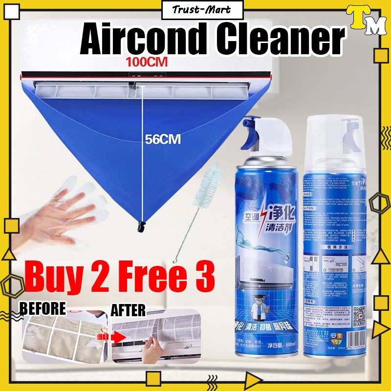 BUY 2 FREE 3 Aircond Cleaning Spray Air Cond Cleaner Foam Air ...
