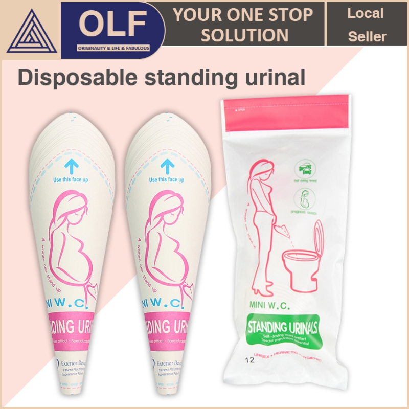 12Pcs Disposable Female Urination Device Portable Standing Pee Paper ...