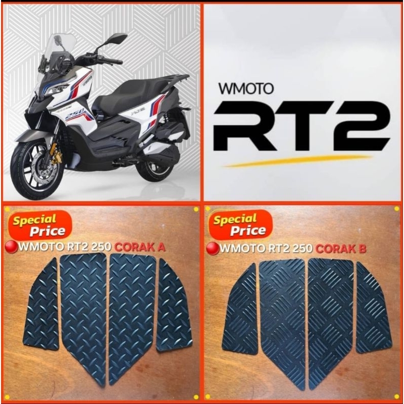WMOTO RT2 250 2024 CARPET KARPET PEMIJAK KAKI FOOTREST FOOTSTEP FLOORMAT (RUBBER@GETAH) | Shopee ...