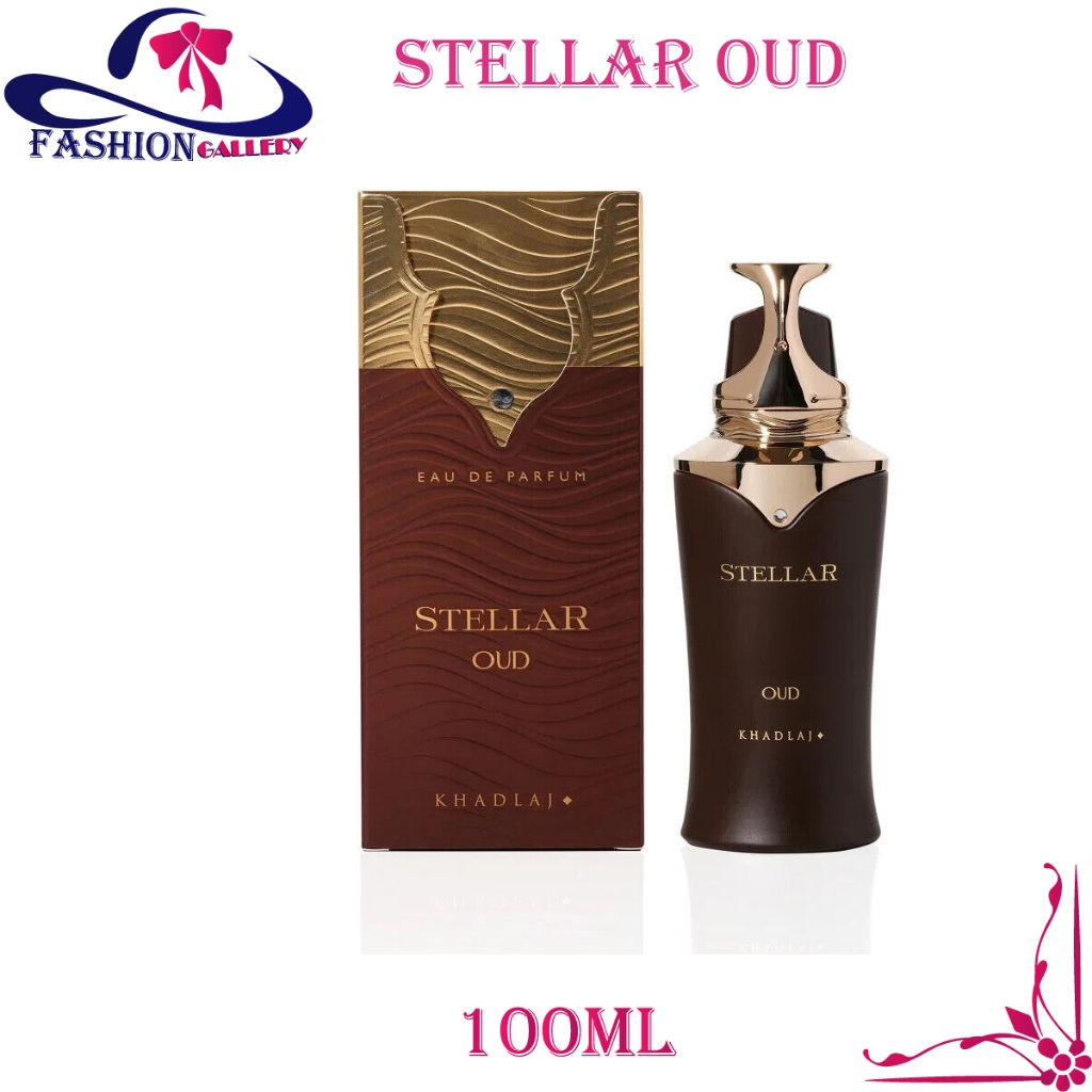 STELLAR OUD 100ML BY KHADLAJ EDP PERFUME SPRAY 100% ORIGINAL | Shopee ...