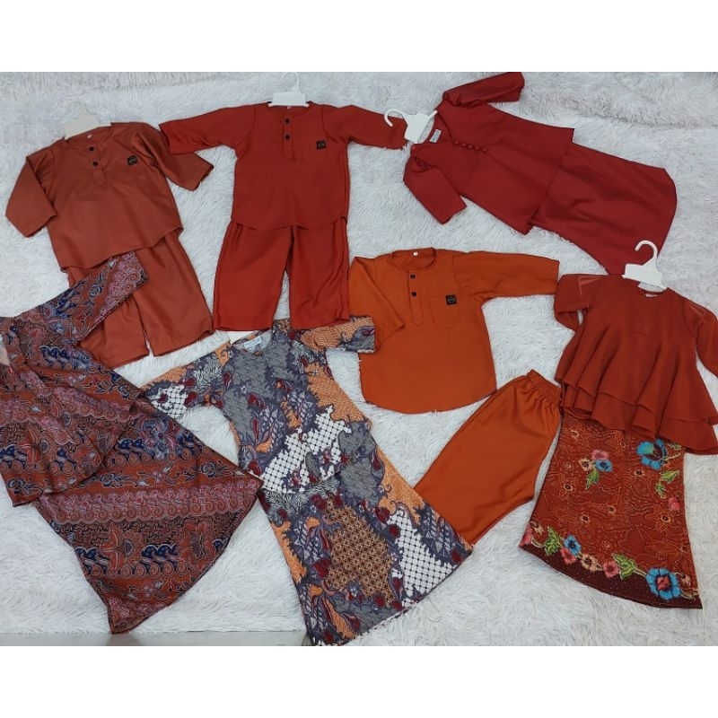 baju raya tema brick orange | Shopee Malaysia