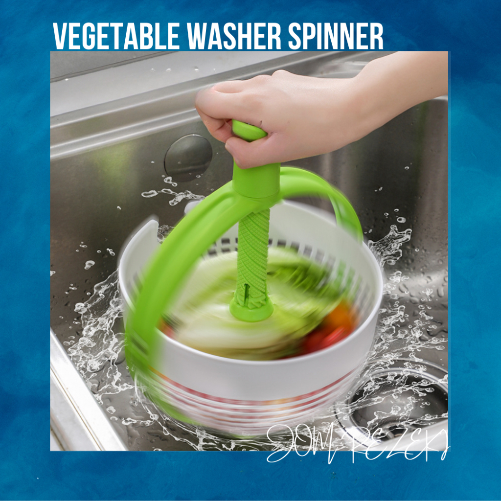 JOM Premium Salad Spinner Colanders Strainers For Vegetables & Fruits ...