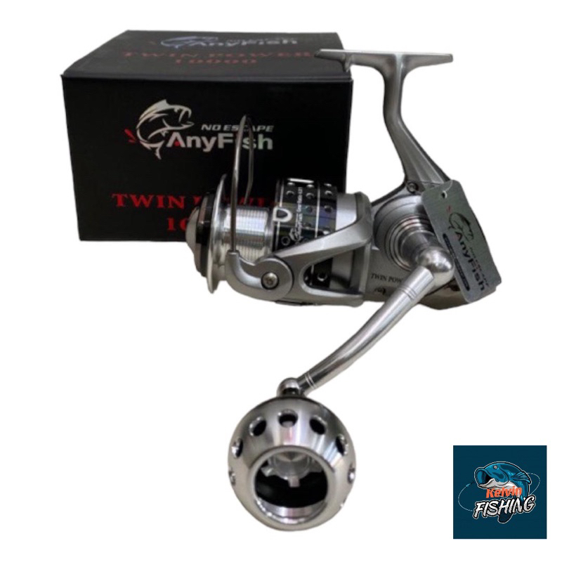 🎈🎈🎈ANYFISH TWIN POWER 10000 SPINNING REEL🎈🎈🎈 | Shopee Malaysia