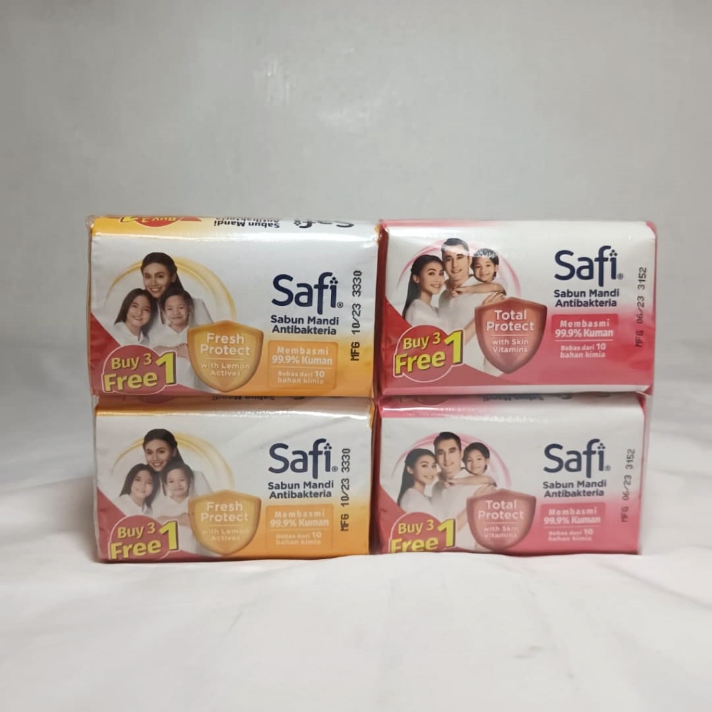 Safi Anti Bacterial Bar Soap Sabun 100g (4's) | Shopee Malaysia