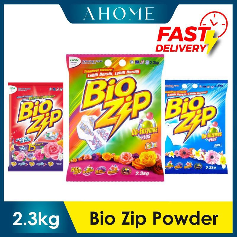 Bio Zip Detergent Powder Serbuk Pencuci (Floral/Colour/Magical Bloom ...