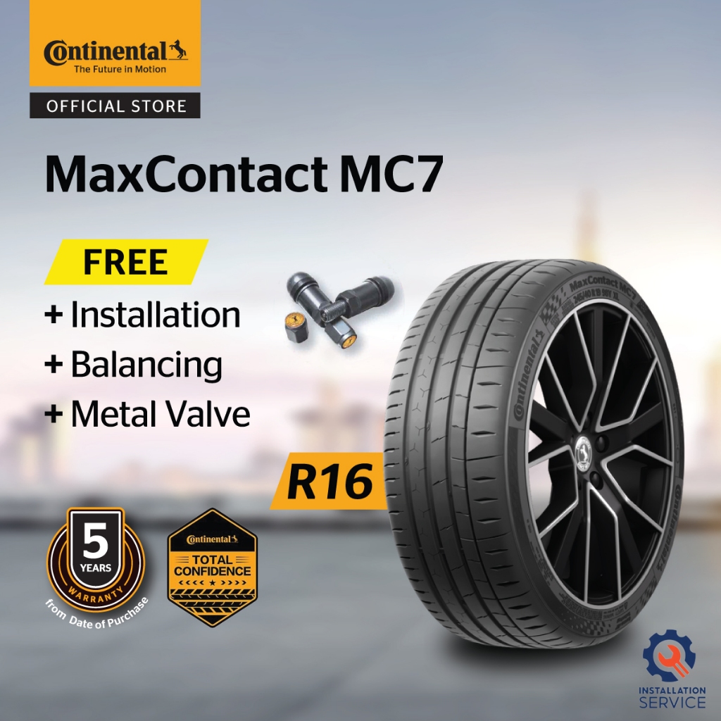 Continental MaxContact MC7 R16 205/45R16 (with installation) | Shopee ...