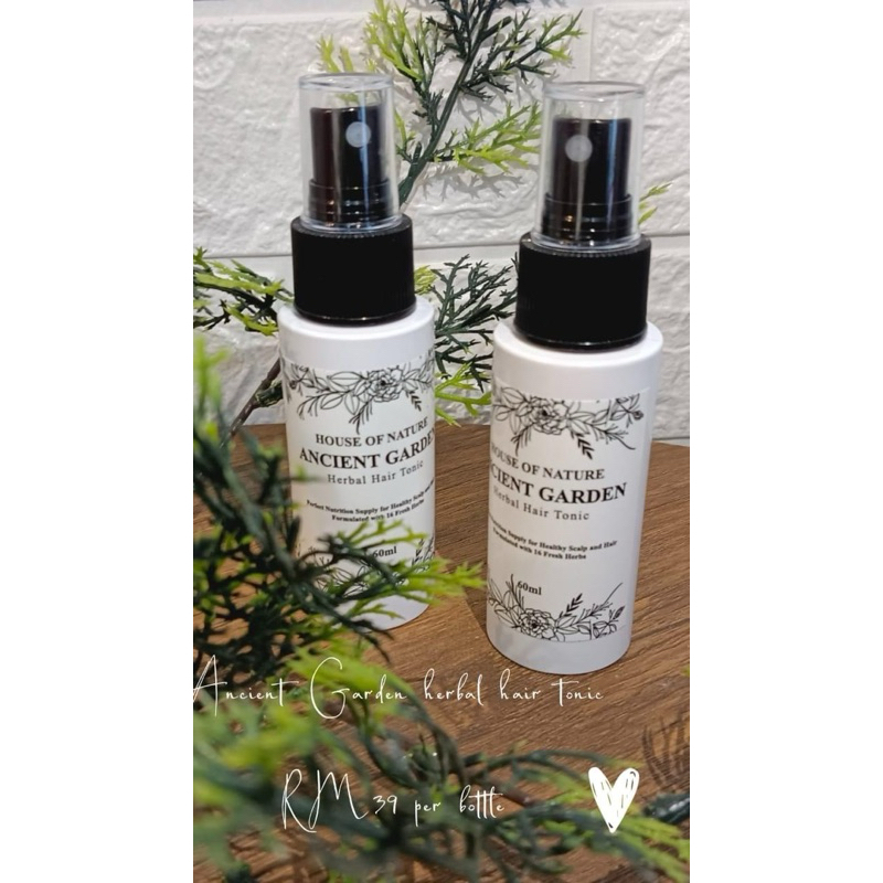 ANCIENT GARDEN HERBAL HAIR TONIC BY HOUSE OF NATURE | Shopee Malaysia