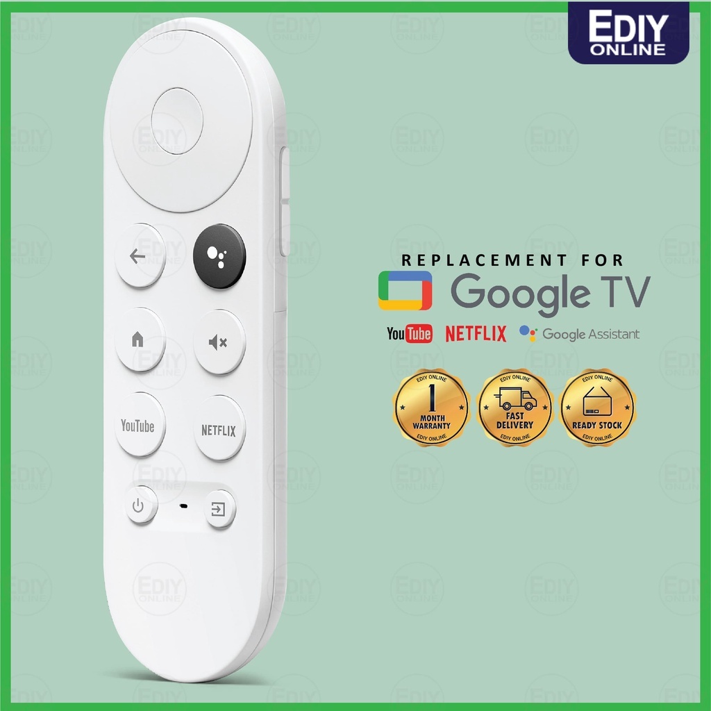 【𝐅𝐑𝐄𝐄 𝐁𝐀𝐓𝐓𝐄𝐑𝐘 𝐀𝐀𝐀𝐗𝟐】 REPLACEMENT GOOGLE CHROMECAST TV VOICE REMOTE ...