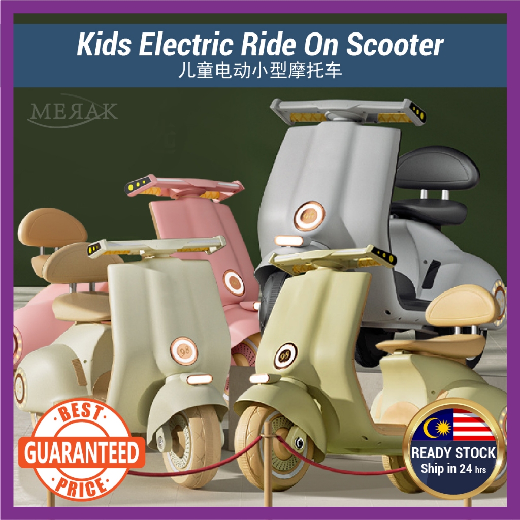 Kid Children Electric Ride On Scooter Motorcycle Toy Bike Skuter Elektrik Kanak-Kanak 儿童电动小型摩托车 ...