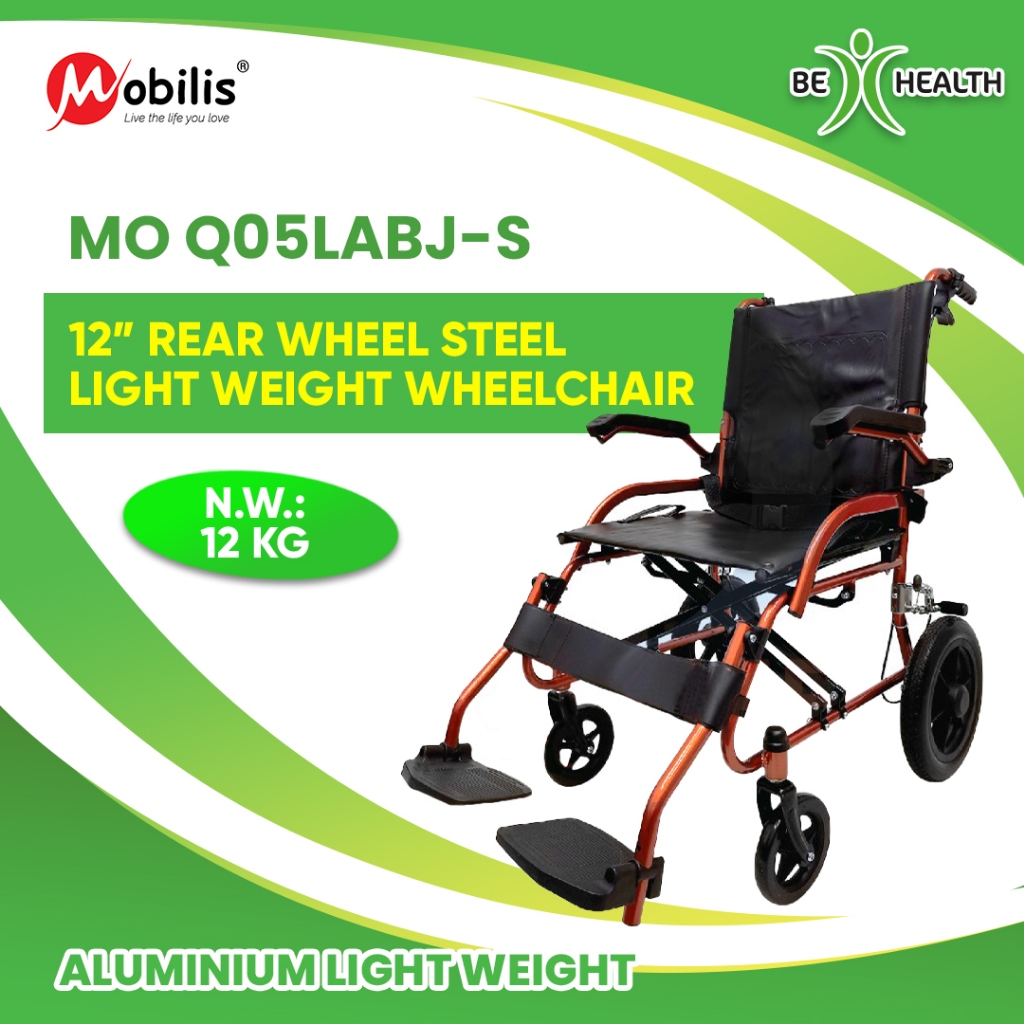 Mobilis 12" Rear Wheel Steel Light Weight Wheelchair / 12" Roda ...