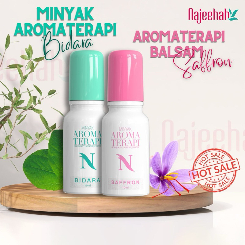 ‼️Original ‼️MINYAK AROMATERAPI NAJEEHAH BIDARA & SAFFRON | Shopee Malaysia