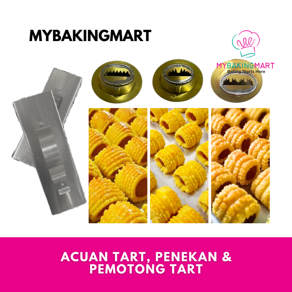 Acuan Tart Nanas, Penekan & Pemotong Tart 2.5 inch - Nasta Tat Tart ...
