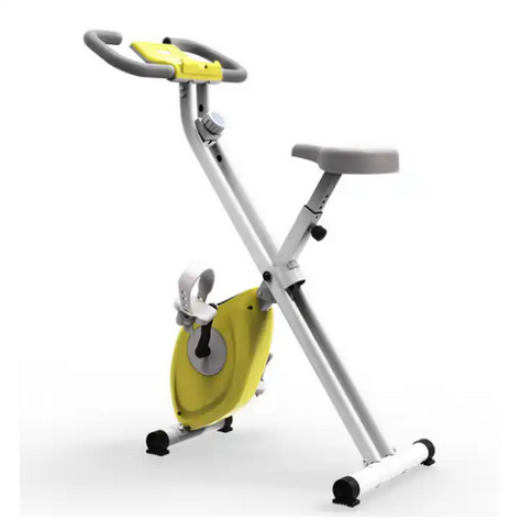 Foldable Upright Training Exercise Bike Indoor Stationary X Bike with 8 ...