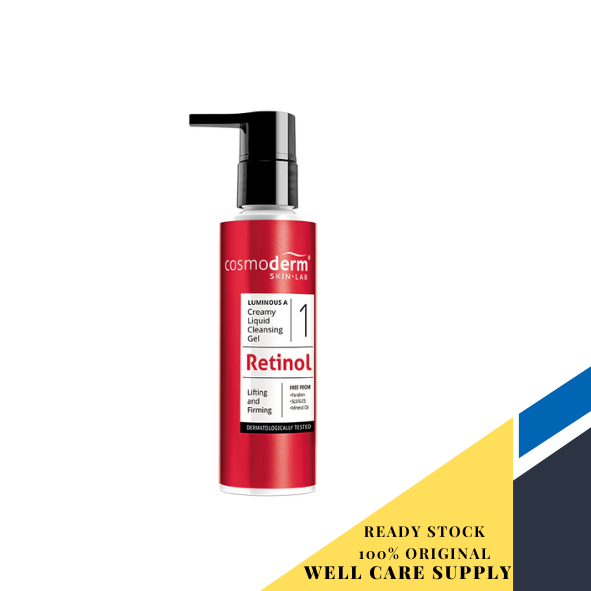 COSMODERM Luminous A Creamy Liquid Cleansing Gel 120ml (Retinol ...