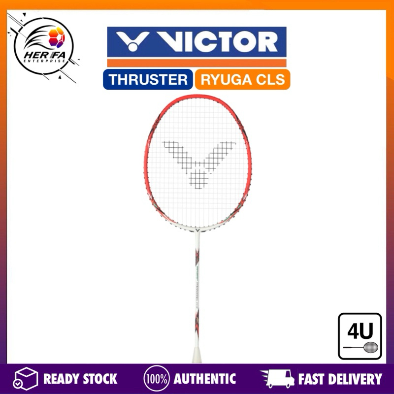 VICTOR Thruster Ryuga CLS 4UG5 Badminton Racket FREECORE Attacking ...