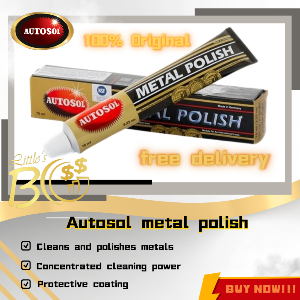 AUTOSOL Metal Polish 75ML Rust Remover Chrome Cleaner (100% ORIGINAL ...
