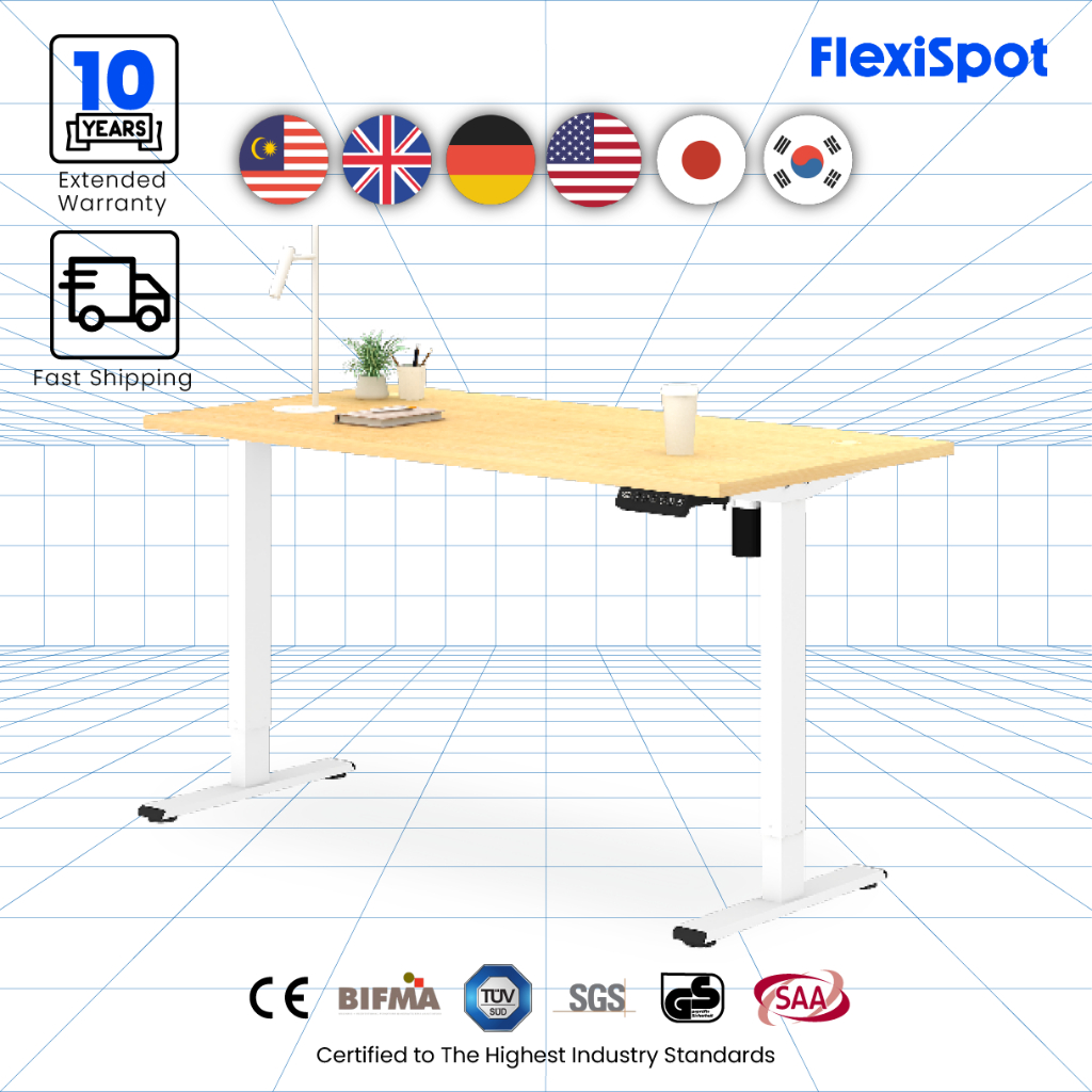 FLEXISPOT Adjustable Table EF1 Value Standing Desk Home Office Smart ...