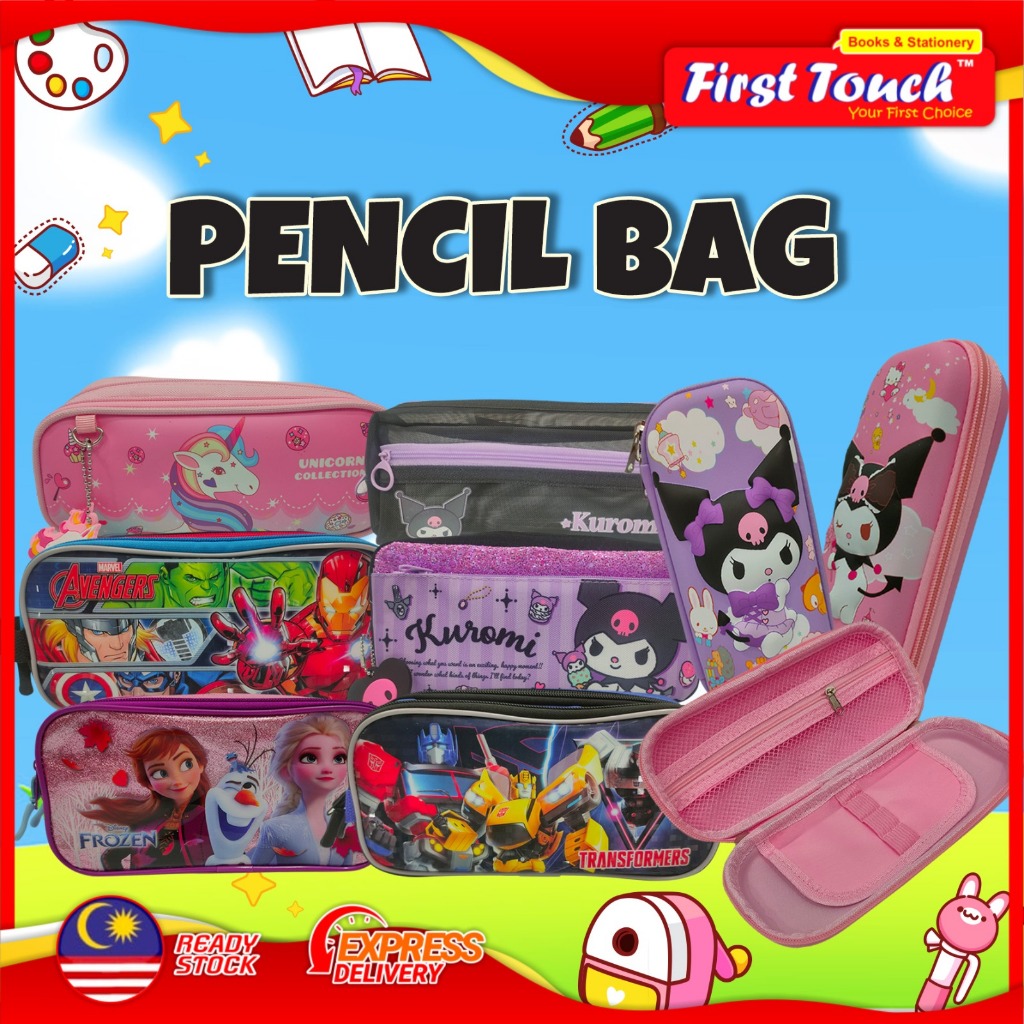Pencil Bag Fancy Pencil Case Pensel Beg Kids Cartoon Children 卡通铅笔袋 Pen ...