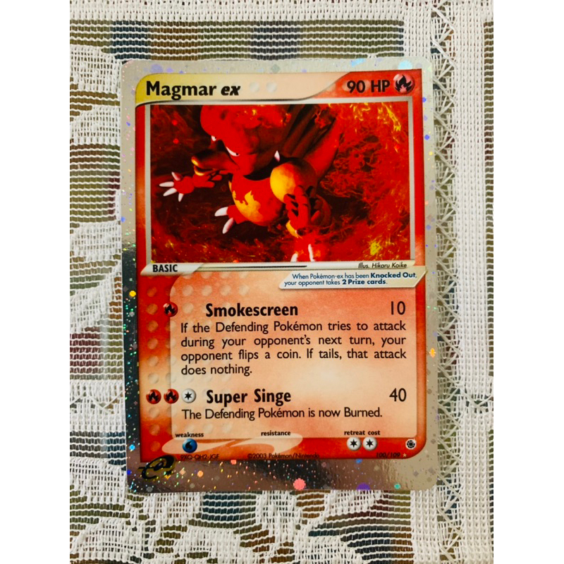 Pokemon TCG Vintage Magmar Ex 100/109 Ultra Rare. NM+ | Shopee Malaysia