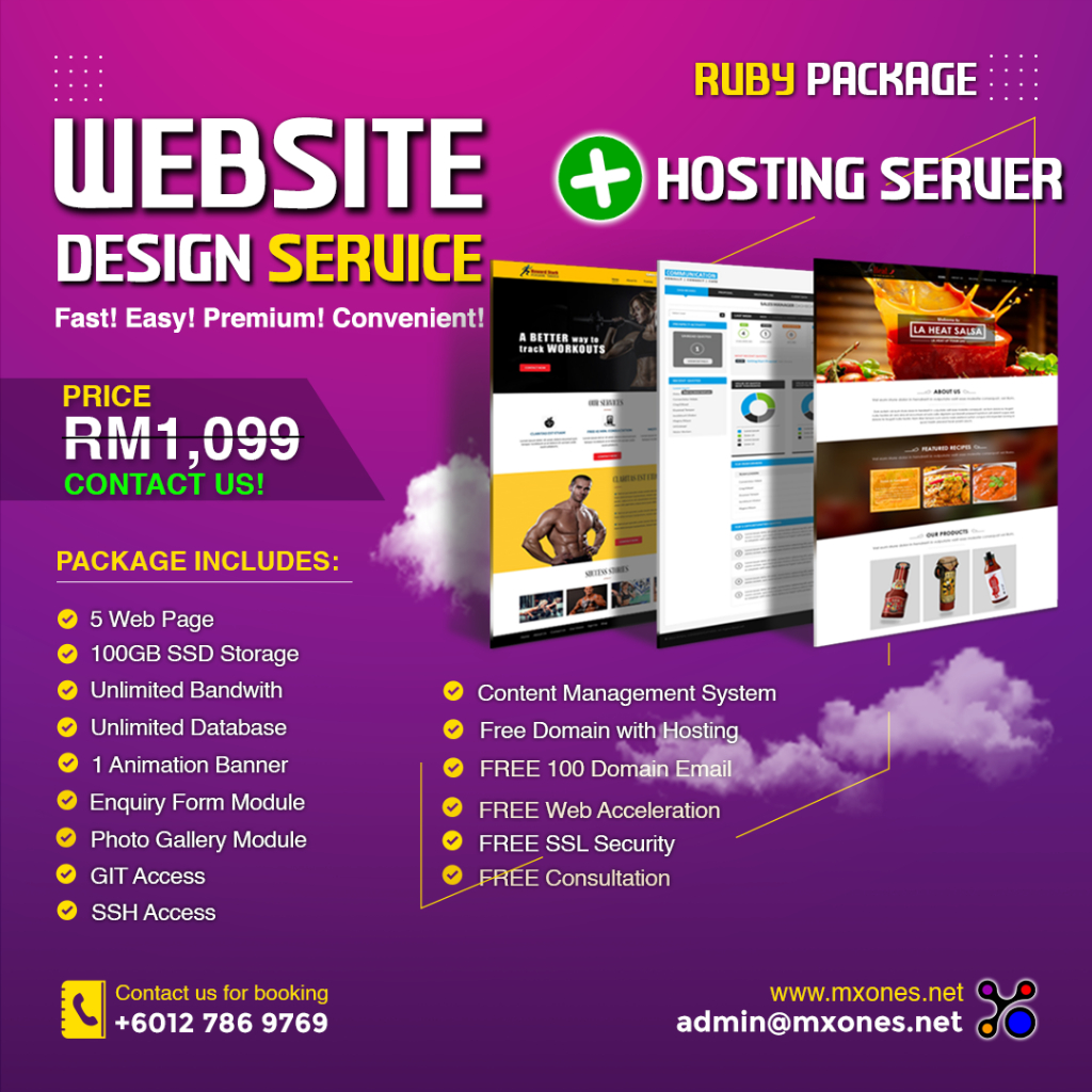 🌐 WEBSITE: RUBY PACKAGE 🌐 Laman Web e-Commerce Blog Wordpress Shopping ...