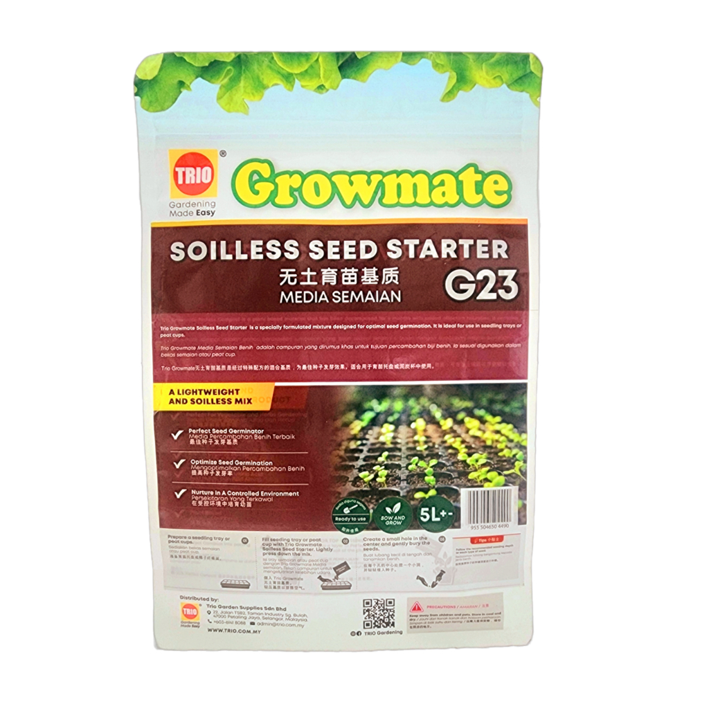 TRIO Growmate Soilless Seed Starter Peat Moss G23 Media Semaian 无土育苗基质 ...