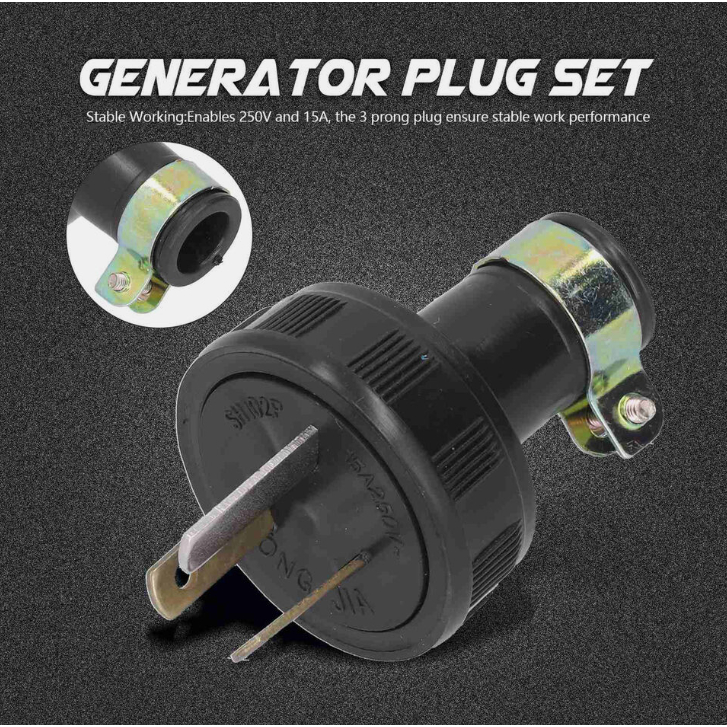 Generator Euro Plug Top Honda/Yamaha Euro Plug Kepala Socket 3 Pin Flat ...