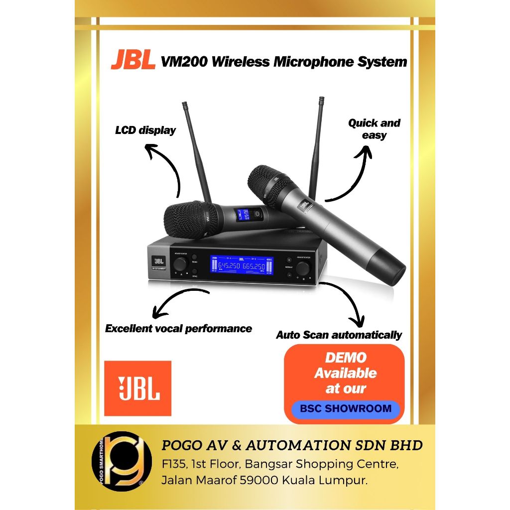 JBL VM200 Wireless Microphone System | Shopee Malaysia