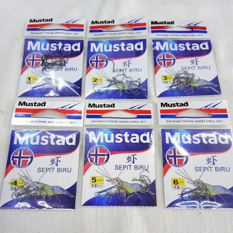 MUSTAD MATA UDANG SEPIT BIRU | Shopee Malaysia