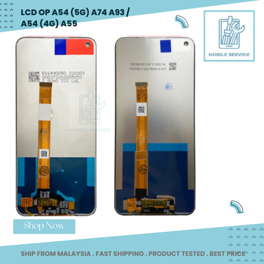LCD OPPO A54 (5G) A74 A93 / A54 (4G) A55 Display + Touch Screen Digitizer Repair Sparepart ...