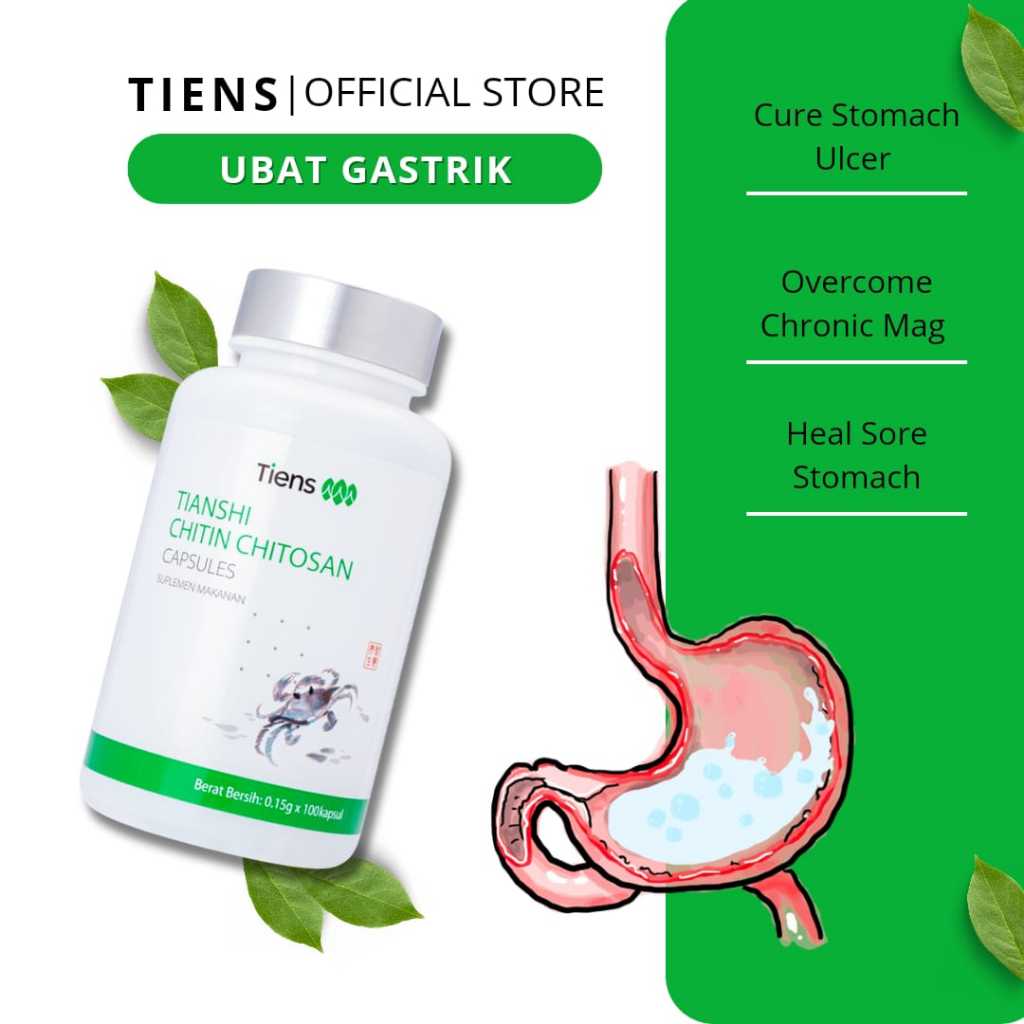 SUPPLEMENT GERD ANGIN GASTRIK ANXIETY KOLESTEROL - UBAT CHITIN CHITOSAN ...