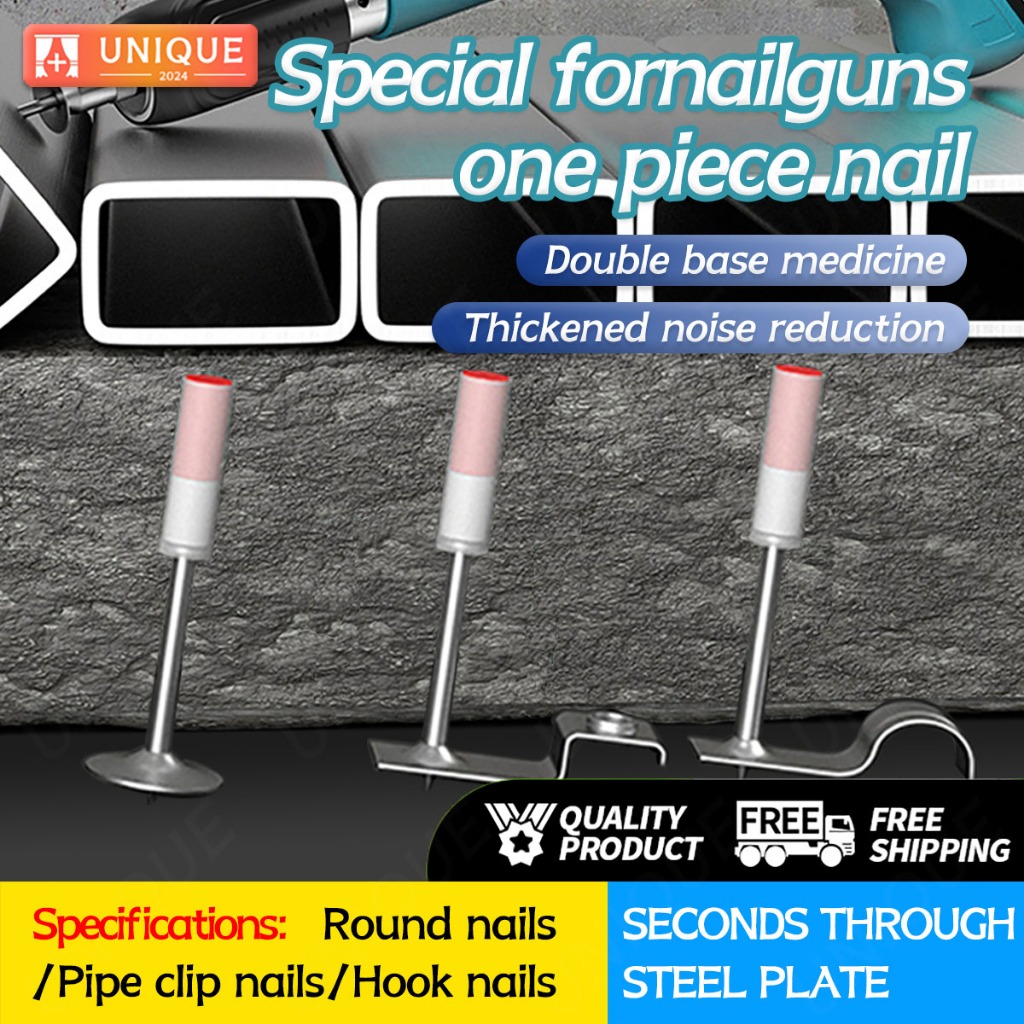 100PCS Round Steel Nails Manual Rivet Gun Tool Ceiling Artifact 7.3mm ...