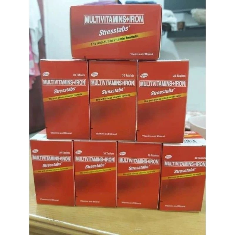 Philippine Goodies Pfizer Multivitamins Stresstabs 30 capsules | Shopee ...