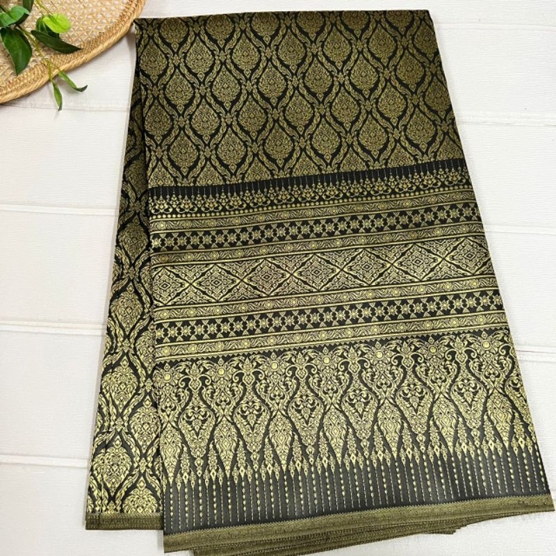 SONGKET THAI SAMPIN BLACK GOLD / BLACK SILVER | Shopee Malaysia