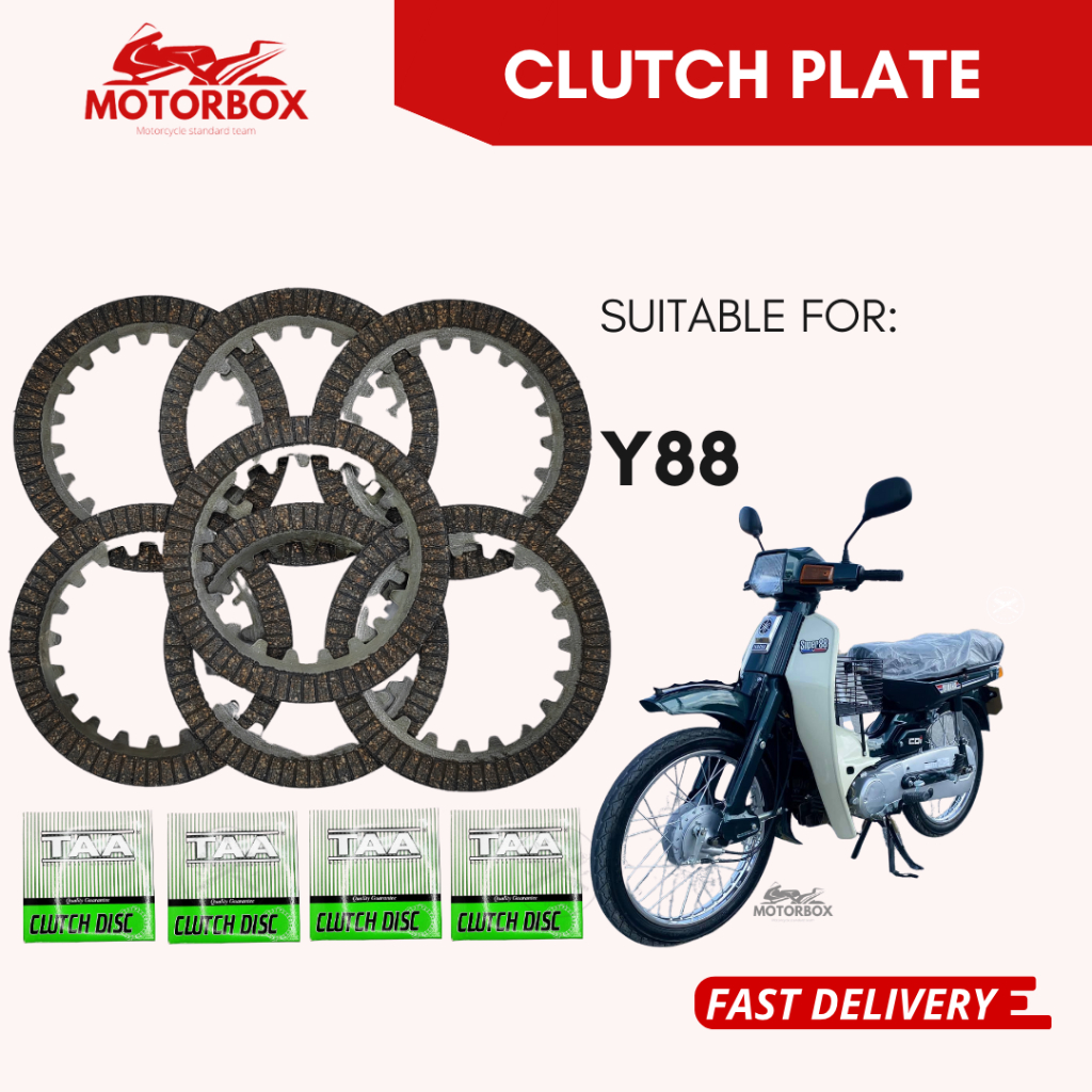 YAMAHA Y88 CLUTCH PLATE SET TAA - Y88 CLUCTH KULIT CLUTCH FRICTION ...