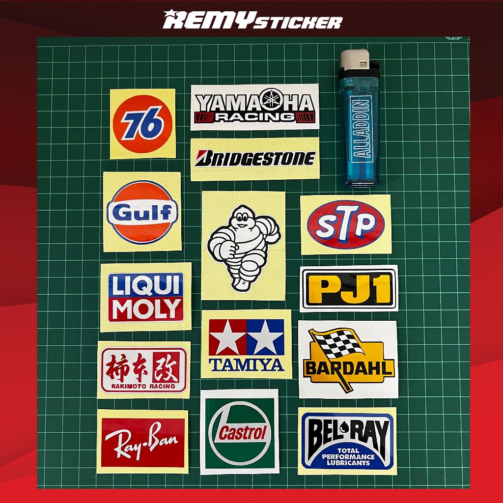 Reflective Cutting Sticker_76/Gulf/Liqui Moly/Yamaha Racing/Bridgestone ...