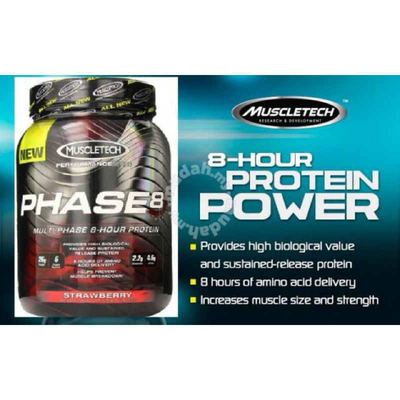 muscletech phase 8 protein 2lbs ( muscle , performance ) | Shopee Malaysia