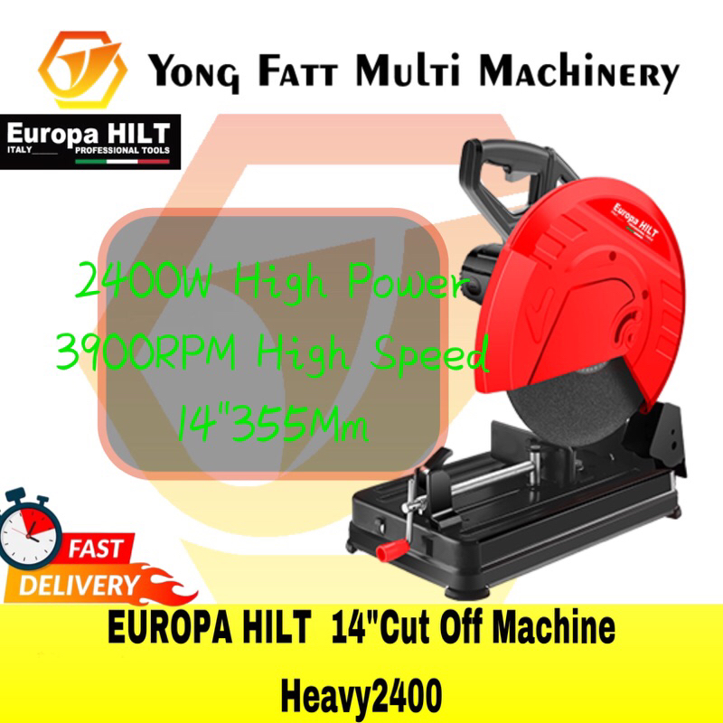 EUROPA HILT 14" CUT OFF MACHINE HEAVY2400 MESIN POTONG BESI | Shopee ...