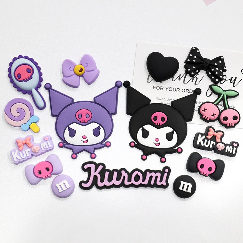 Kuromi Design Sticker - Stick with Cuteness! PVC 8 pcs per Set | Shopee ...