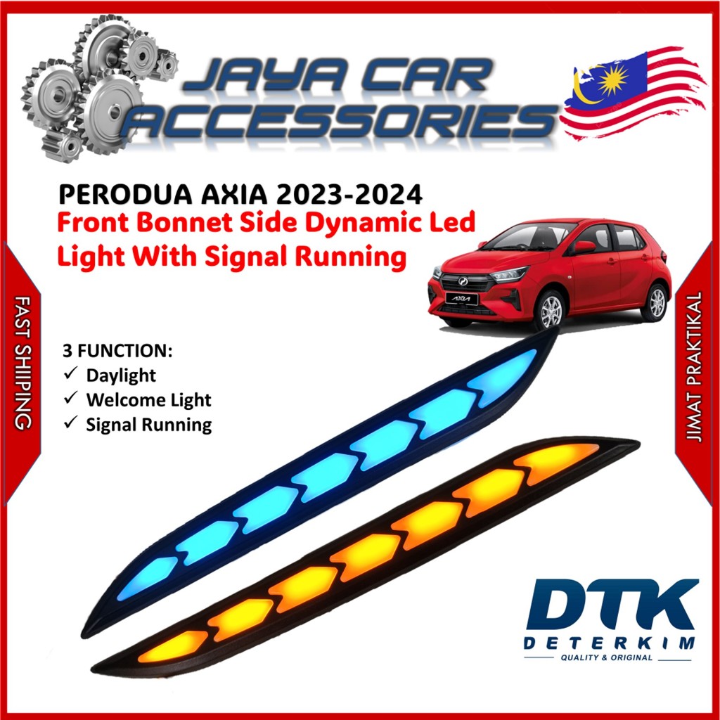 Perodua Axia 2023 Front Bonnet Side Dynamic Led Light With Signal ...