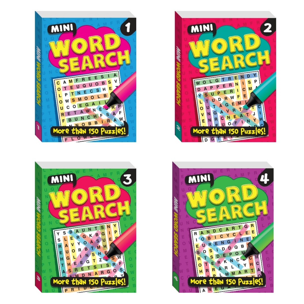 Mini Word Search Book 1 - 4 (Paperback) | Shopee Malaysia