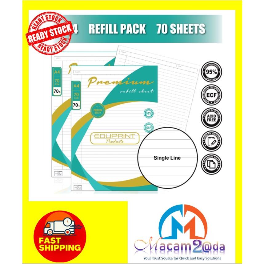🌟Ready Stock🌟 EDU Paper Examination Sheet Exam Paper A4 Size 70GSM ...