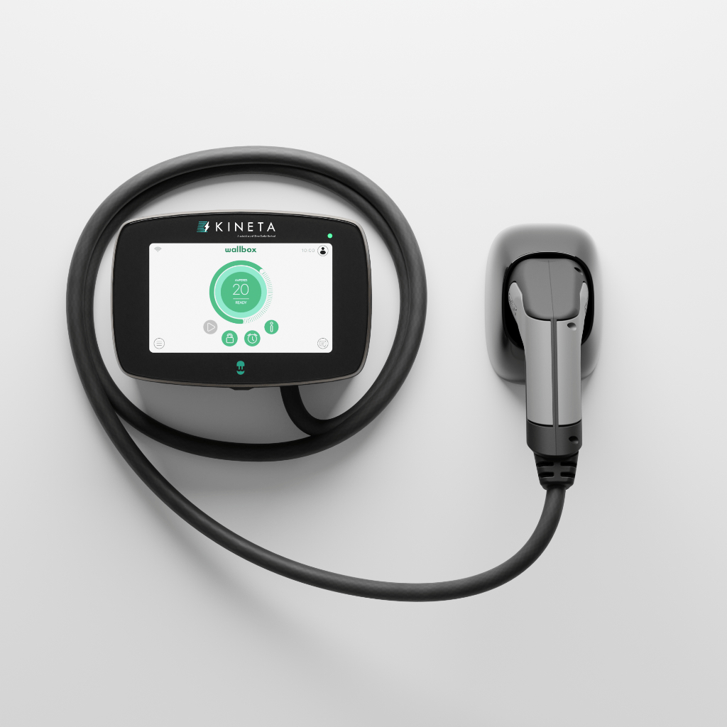 Wallbox Commander 2 - 22kW EV Charger (Black). Powered by KINETA ...