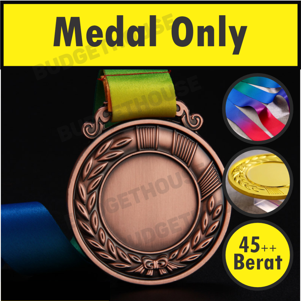 (KL/Perak) Free Design METAL Medal Both Side Sticker Medal Besi With ...