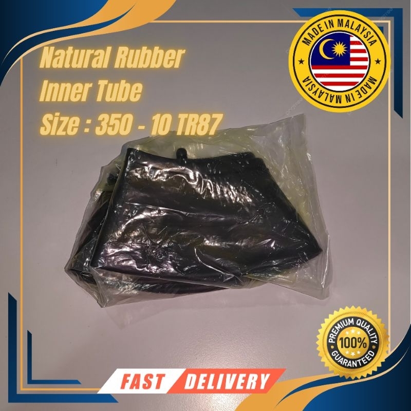 Natural Rubber Inner Tube 3.50-10 JS87, For Vespa etc. Buatan Malaysia ...