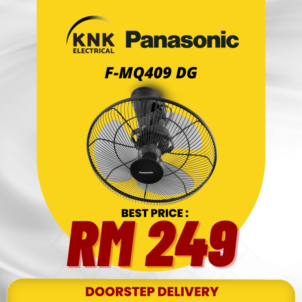 Panasonic Electric Fan Oscillation Fan 40cm (16") F-MQ409-DG/GY ...