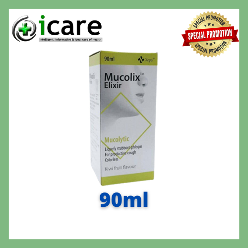 MUCOLIX SYRUP 90ML ( EXP DATE : 04/2026 ) | Shopee Malaysia